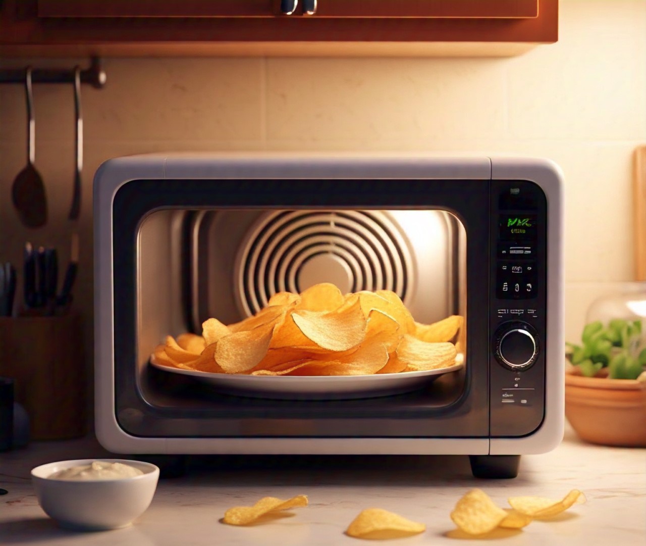 Microwave Potato Chips Recipe - 5 Variations, Tips, Tools, FAQs & More
